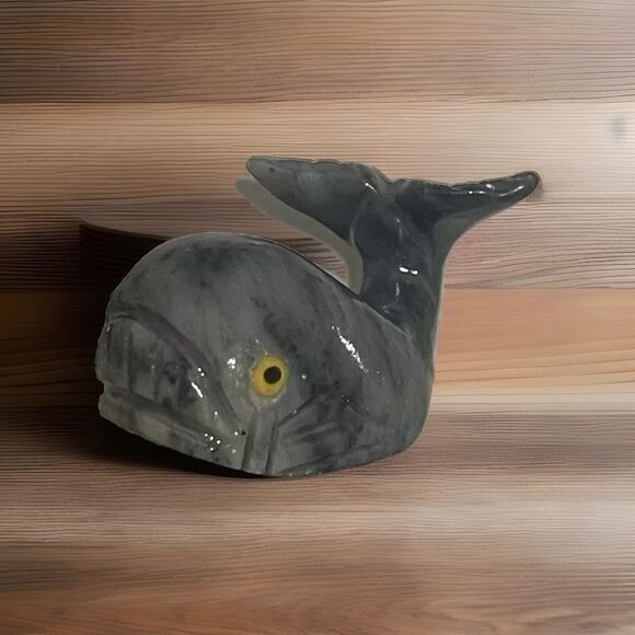 Unbranded | Accents | Vintage Carved Whale Paperweight Moby Dick Ocean ...
